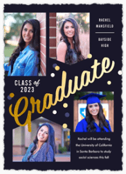 Large Numbers | Graduation Party Invitations